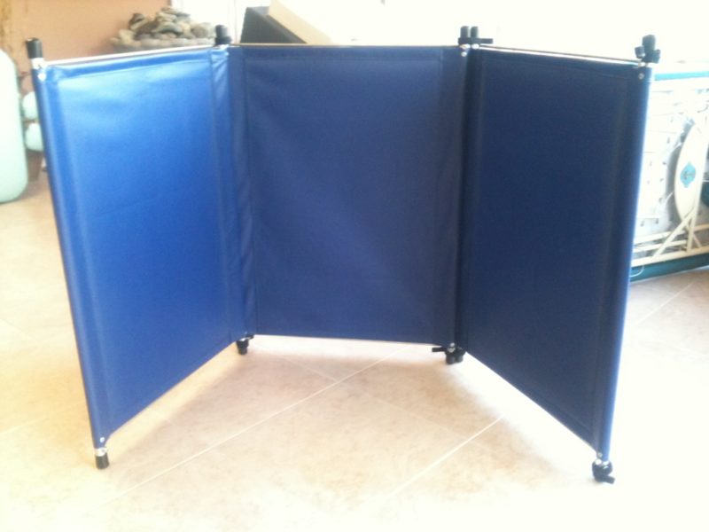 Table Top Three Panel Privacy Screen - Pisces Productions